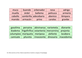 Bingo pseudopalabras | DOC
