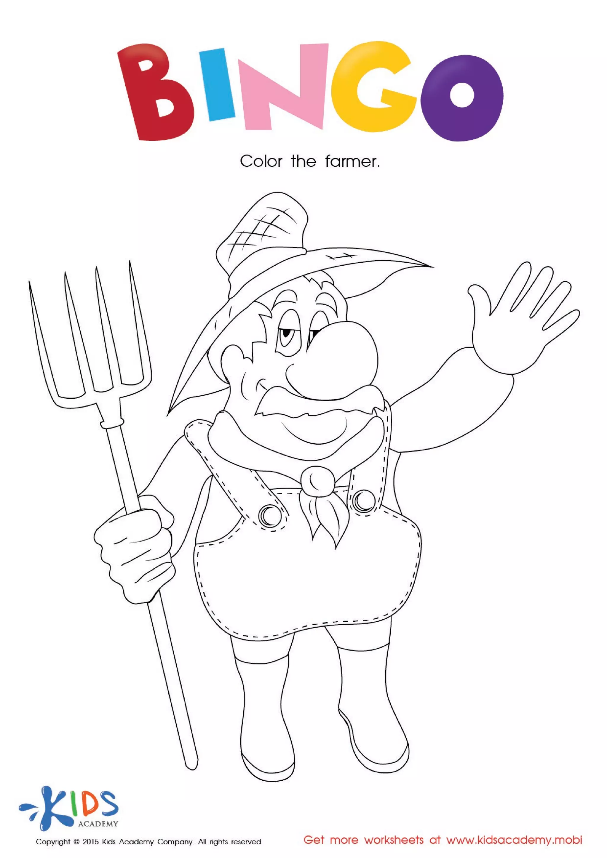 Bingo song Lyrics and Funny Coloring Pages for Kids | PDF