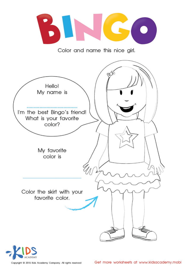 Bingo song Lyrics and Funny Coloring Pages for Kids | PDF