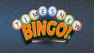 Bingo Template powerpoint presentation with words | PPTX