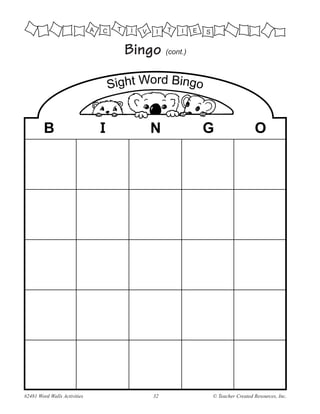 Bingo word game | PDF