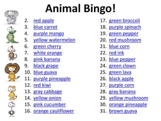 Bingo words | PPTX