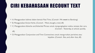 RECOUNT TEXT Bahasa InggrisRECOUNT TEXT Bahasa Inggris | PPTX