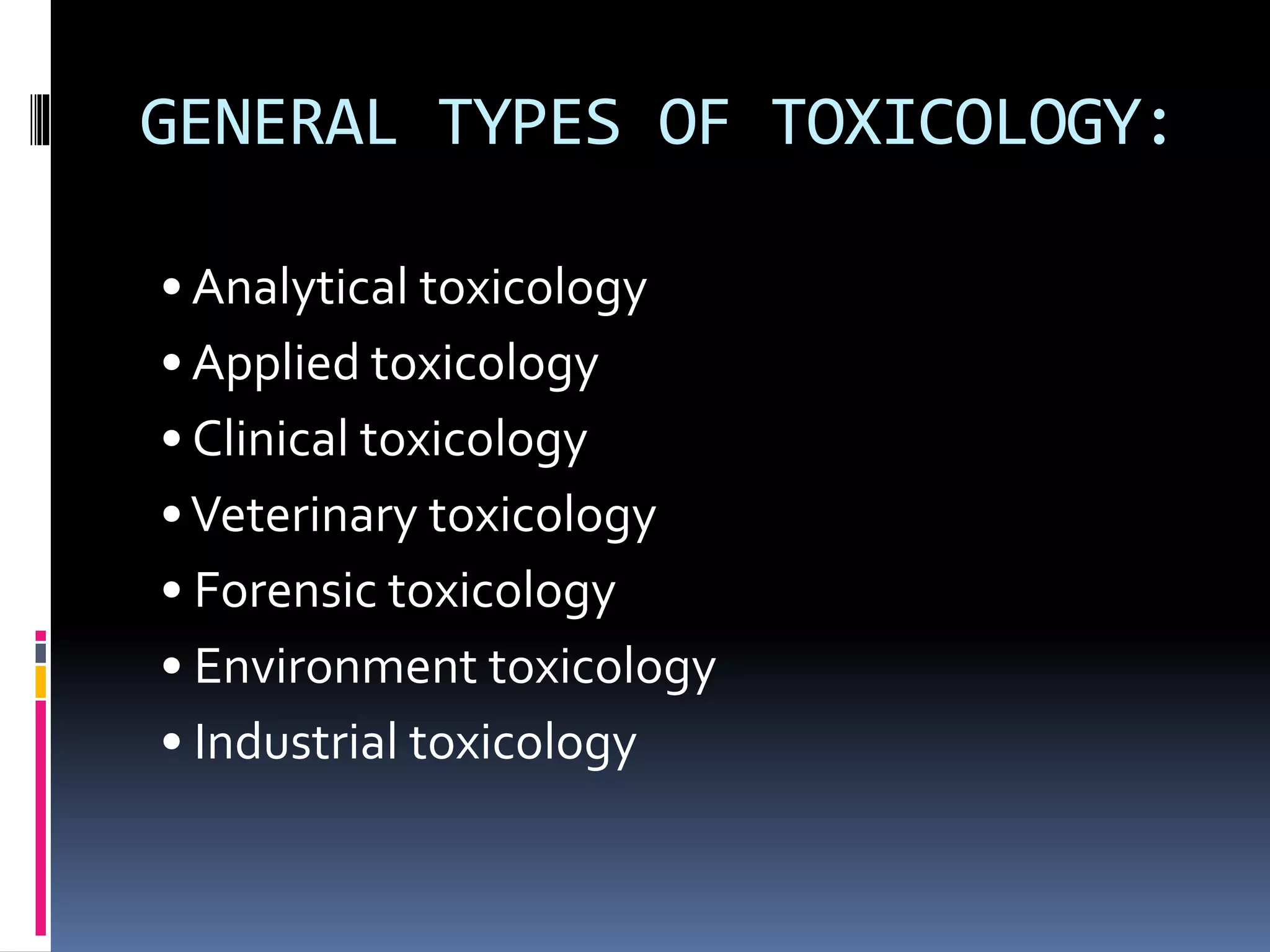 Toxicology ppt | PPTX