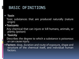 Toxicology ppt | PPT