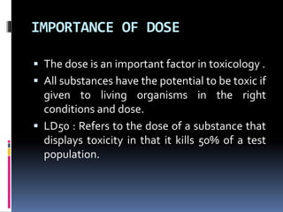 Toxicology ppt | PPT