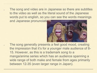 Binks' sake | PPTX | Music Video | Genres