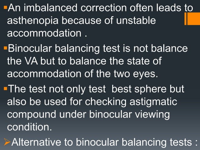 Binoclar balancing by kausar ali | PPT