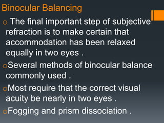 Binoclar balancing by kausar ali | PPT