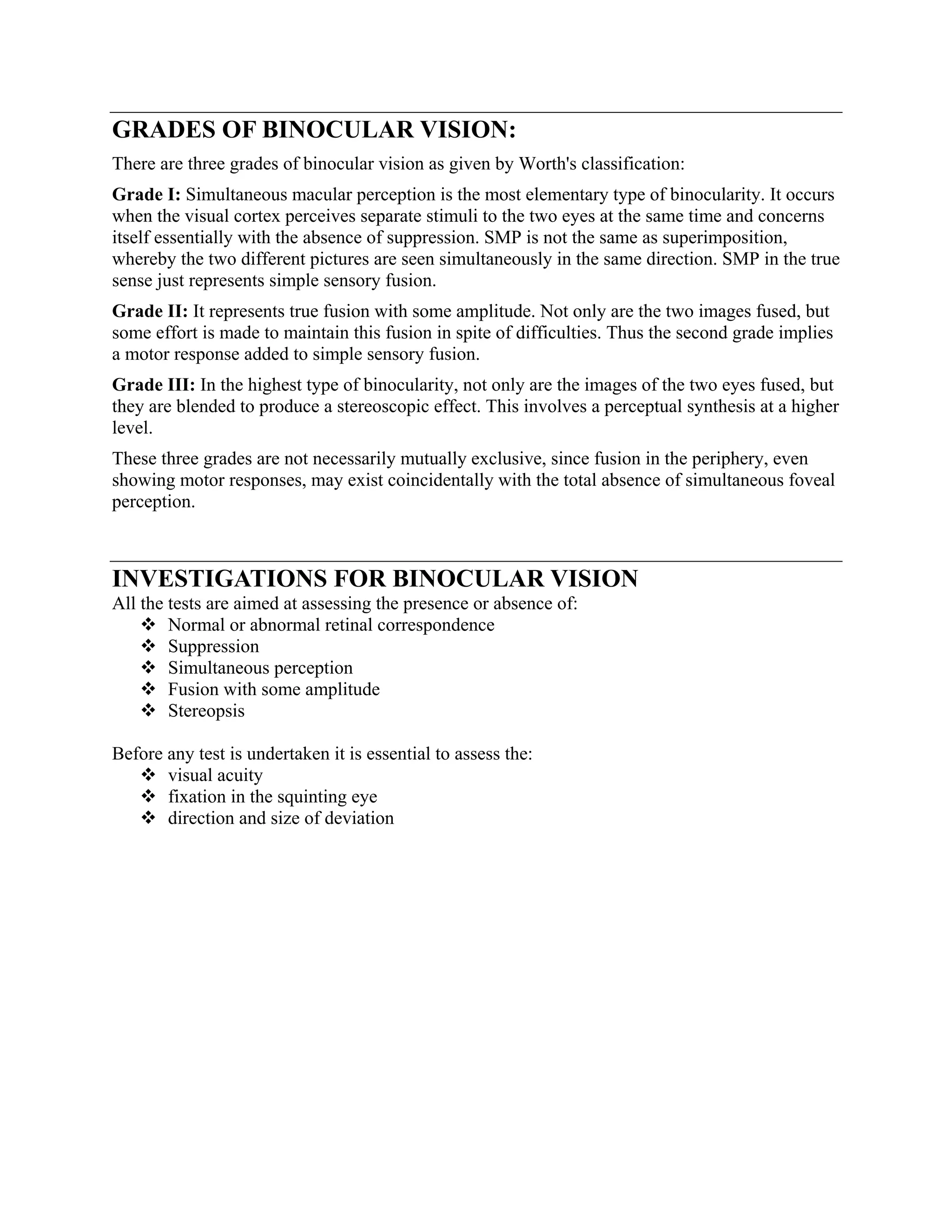 Binocular vision | PDF