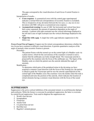Binocular vision | PDF | Eye and Vision Conditions | Diseases and ...