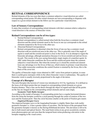 Binocular vision | PDF | Eye and Vision Conditions | Diseases and ...
