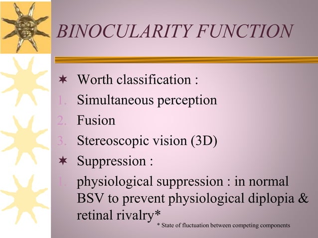 Binocular anomalies What we should know? | PPTX | Eye and Vision ...