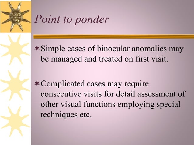 Binocular anomalies What we should know? | PPTX | Eye and Vision ...