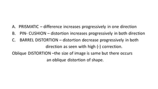 Binocular optical defects | PDF