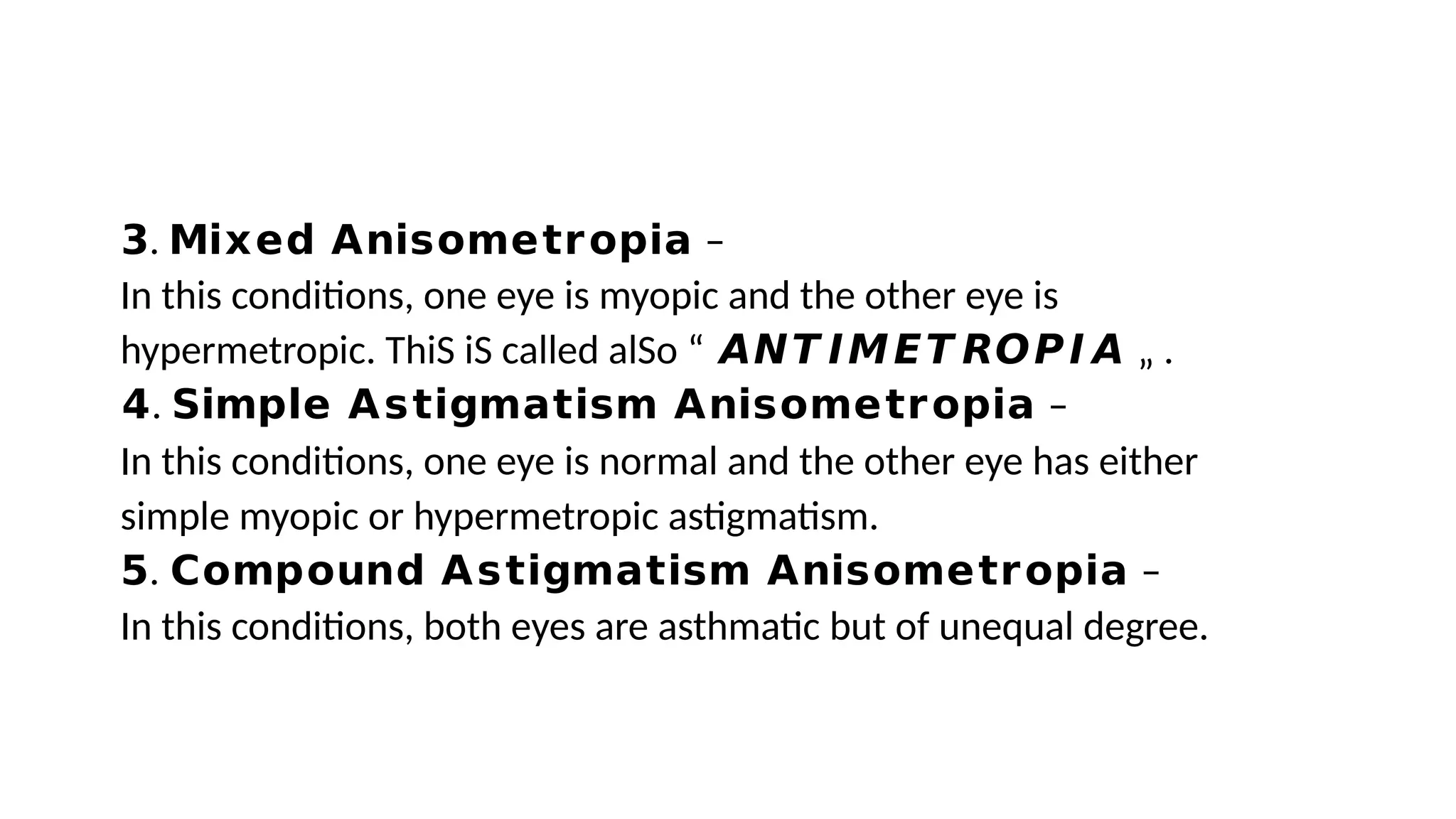 binocular optical defects caused by anisometropia | PPTX