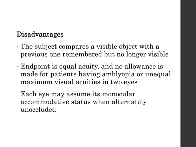 Binocular refraction techniques, binocular balancing & binocular | PPTX