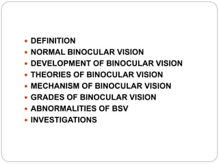 Binocular vision | PPT
