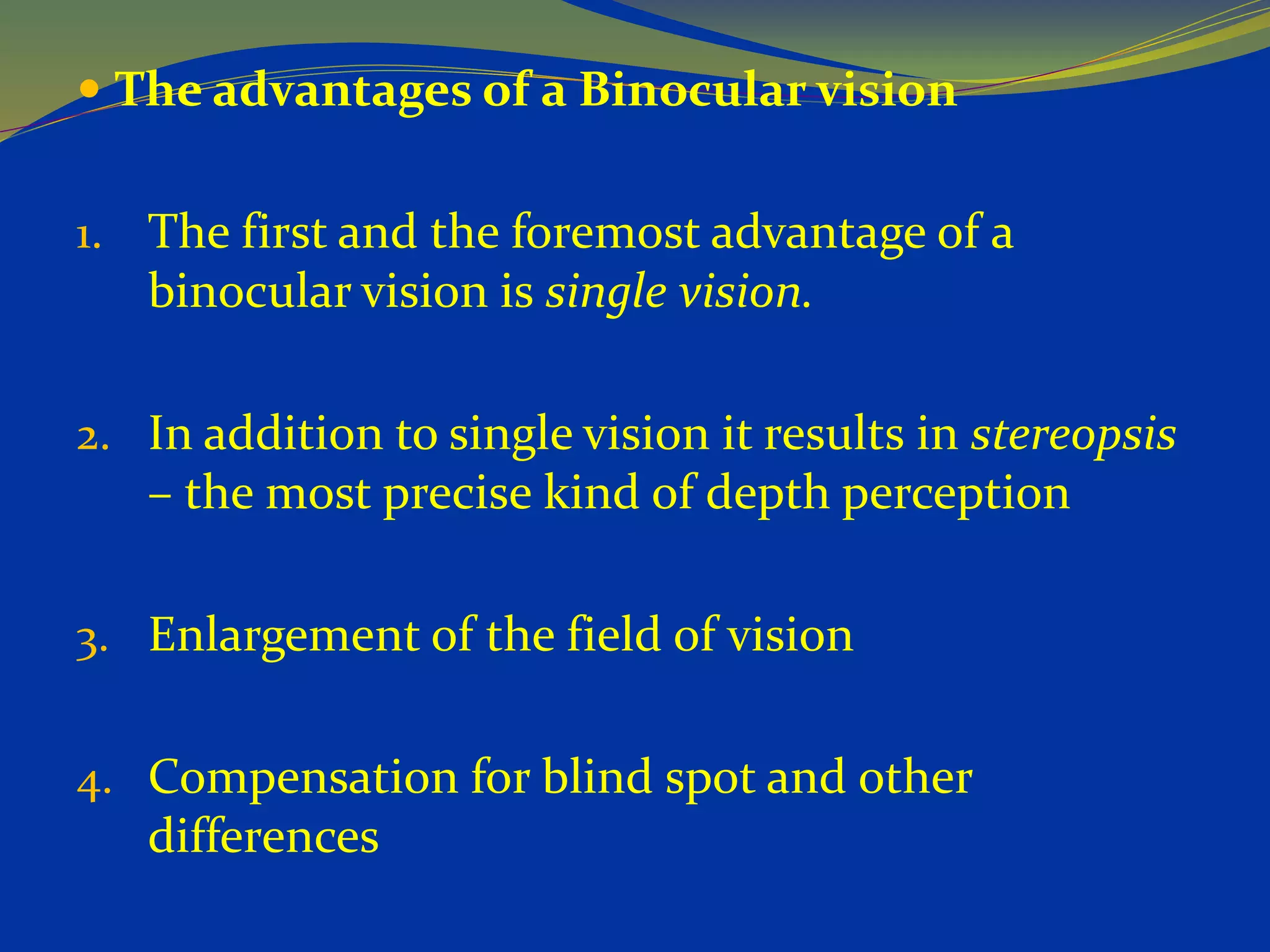 Binocular vision | PPTX