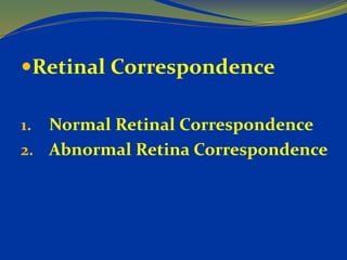 Binocular vision | PPTX