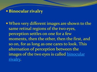 Binocular vision | PPTX
