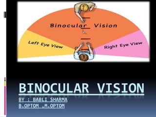 Binocular vision | PPTX