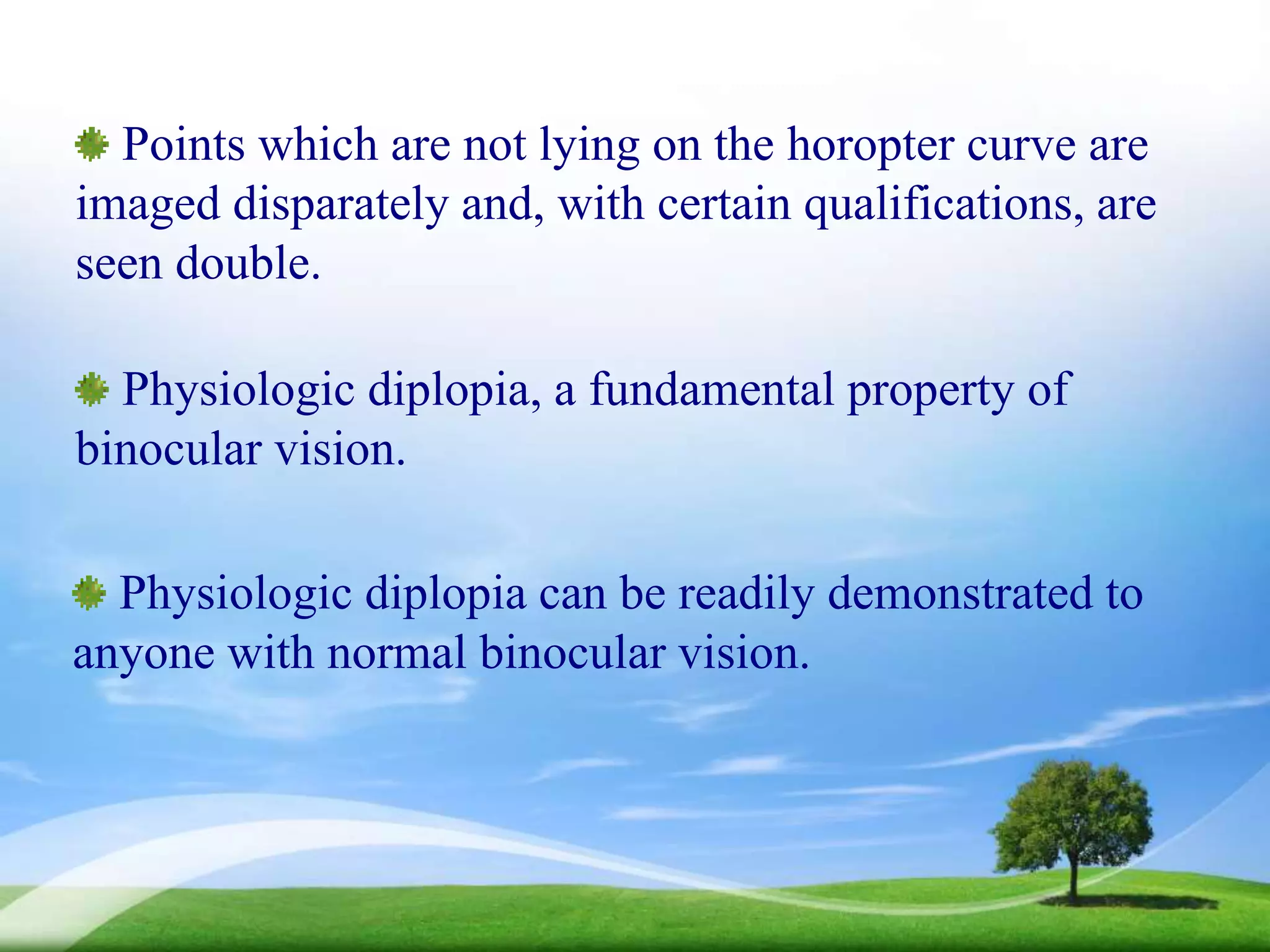 Binocular vision and vision perception | PPTX