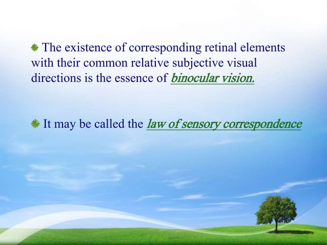 Binocular vision and vision perception | PPTX