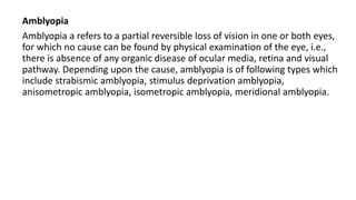 BINOCULAR VISION PowerPoint presentation.pptx | Eye and Vision ...