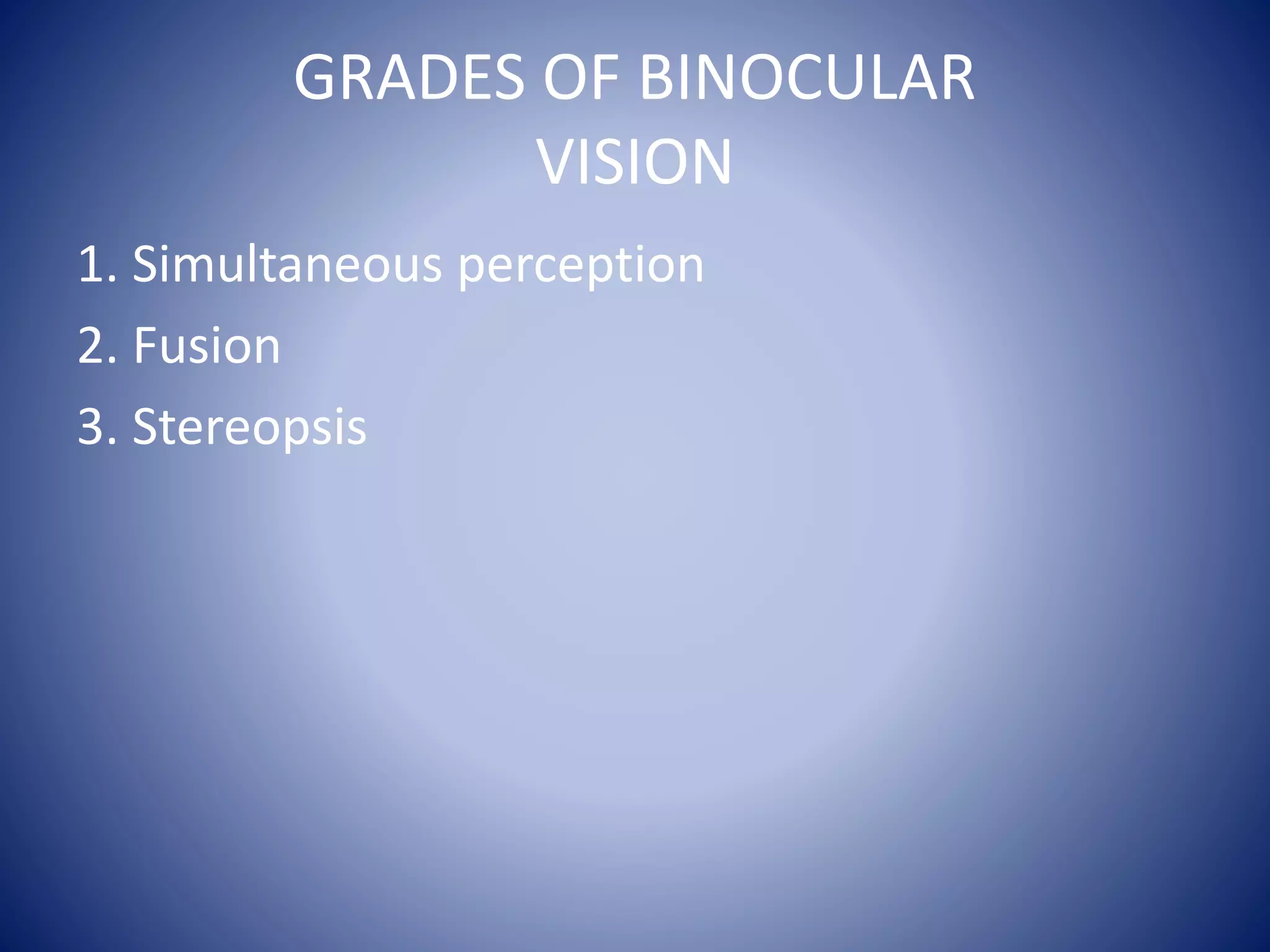 Binocular vision final | PPTX
