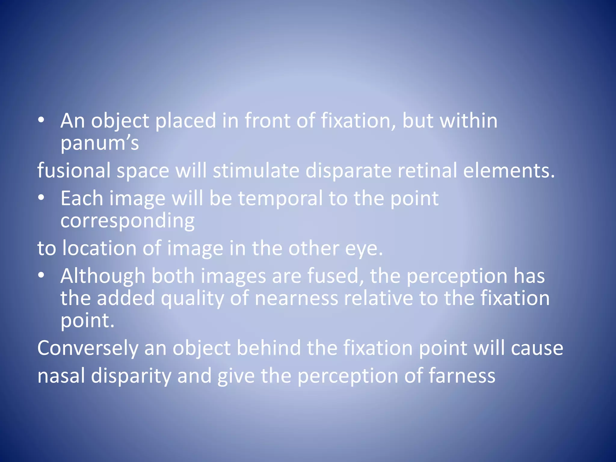 Binocular vision final | PPTX