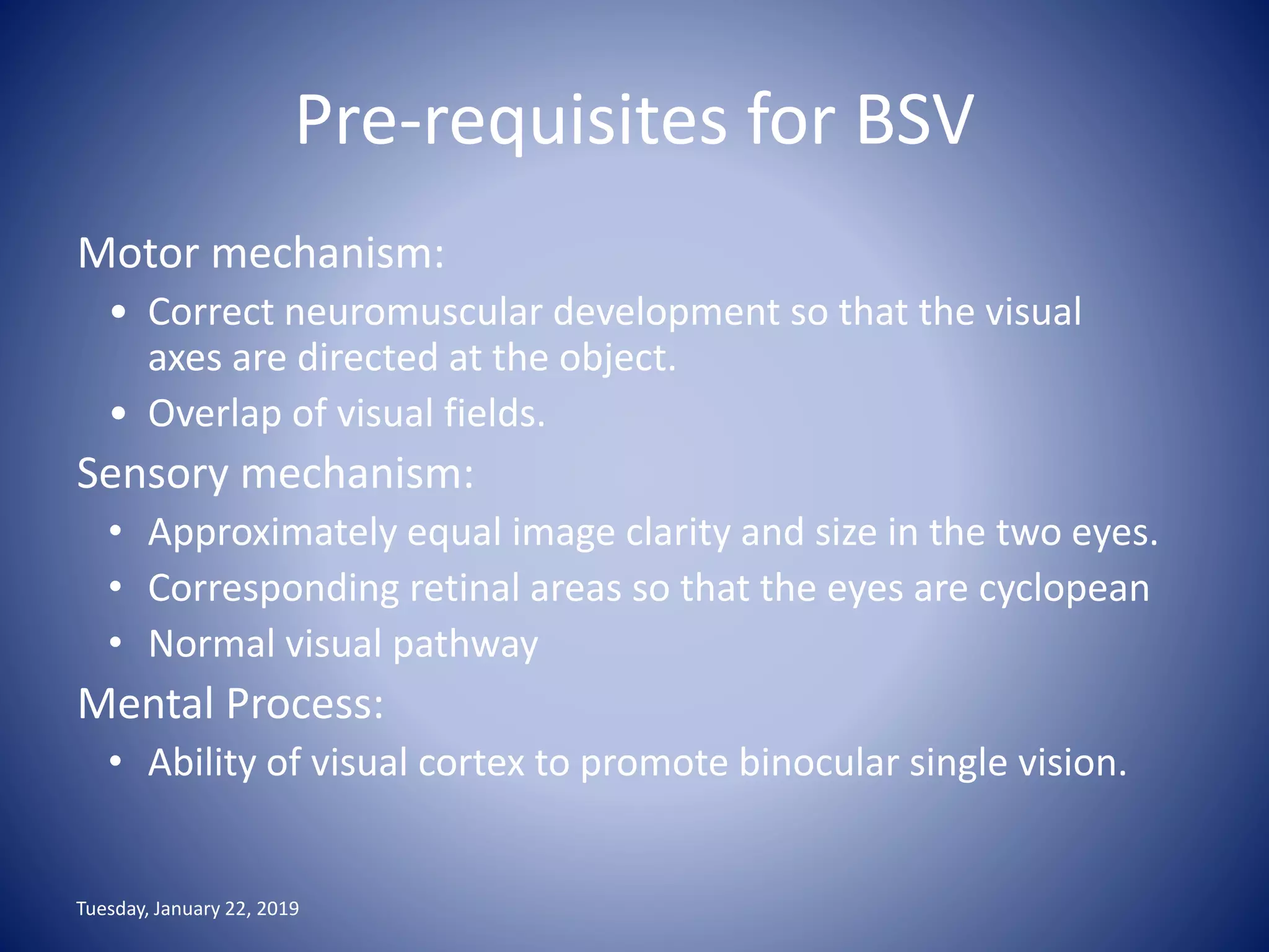 Binocular vision final | PPTX