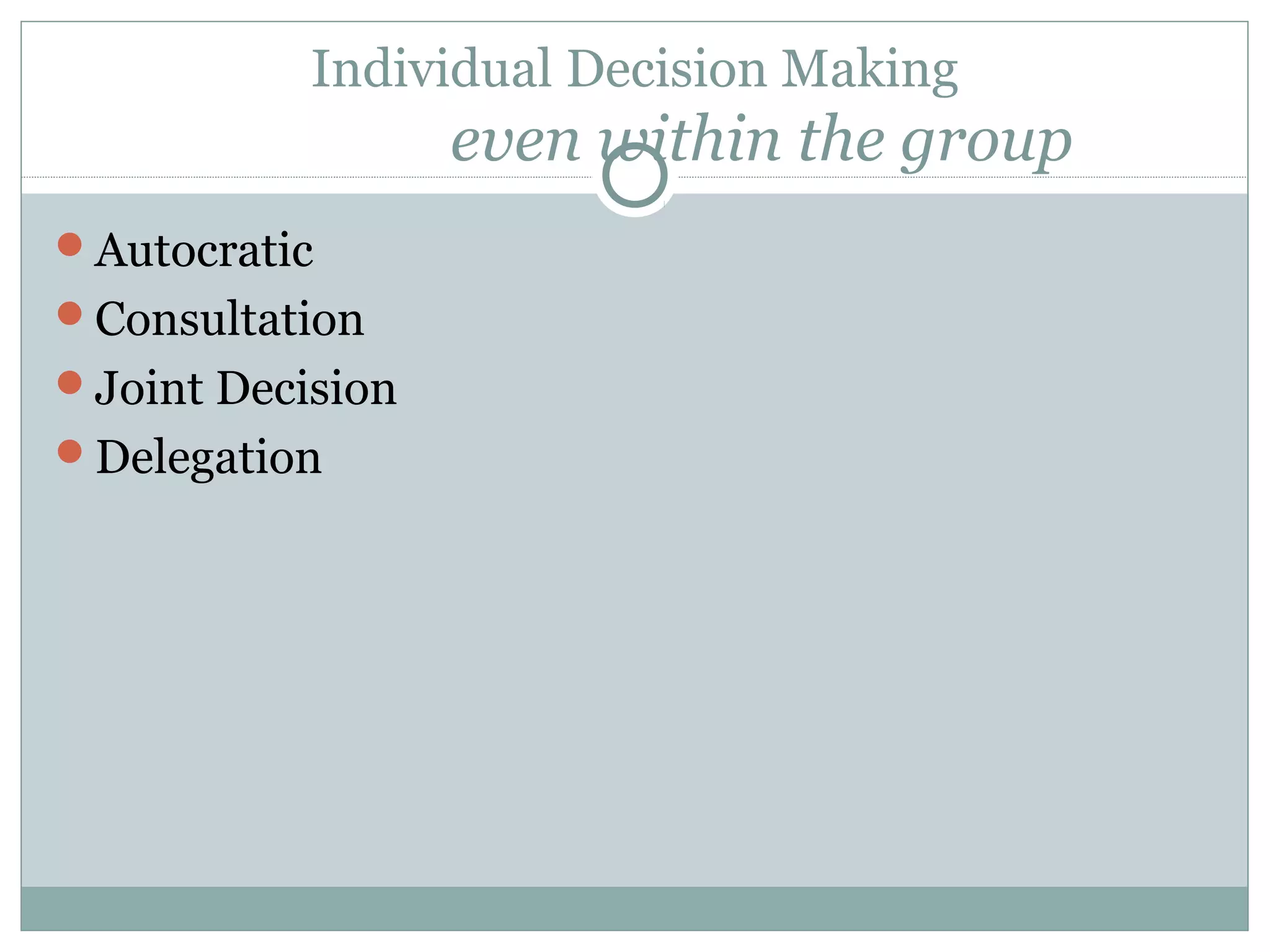 Group Decision Making | PPT