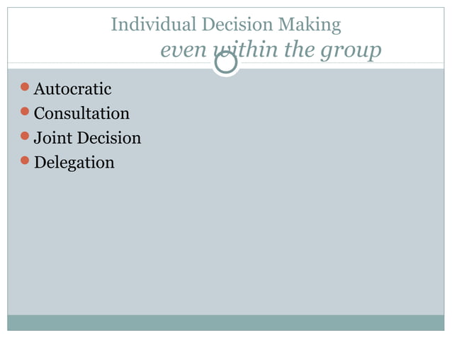 Group Decision Making | PPT