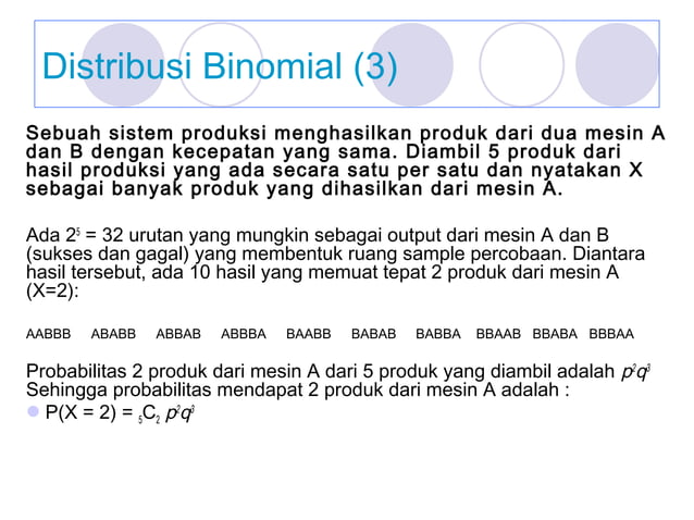 Statistika: Binomial | PPT
