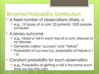 Binomial distribution probability - Mathematics | PPT