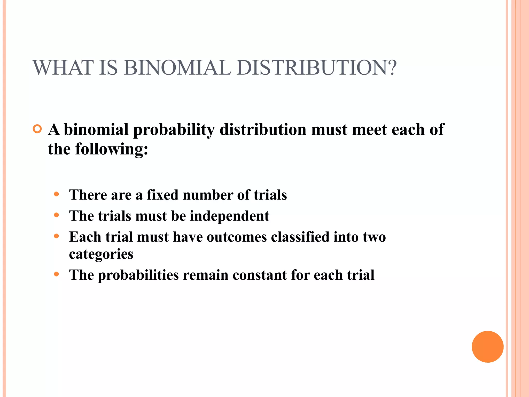 Binomial Distribution | PPT | Physics | Science