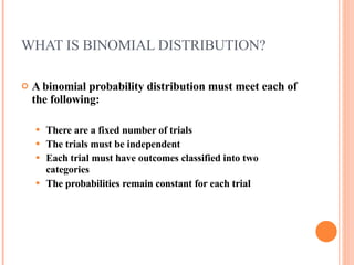 Binomial Distribution | PPT | Physics | Science