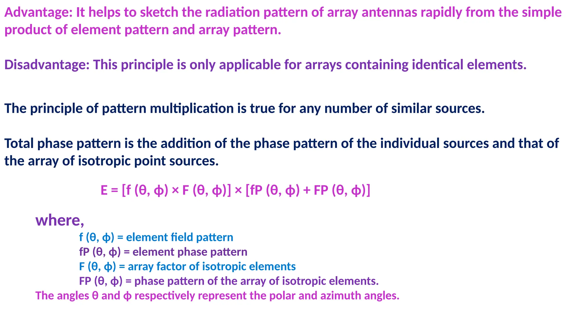 Pattern multiplication and binomial antenna array | PPTX