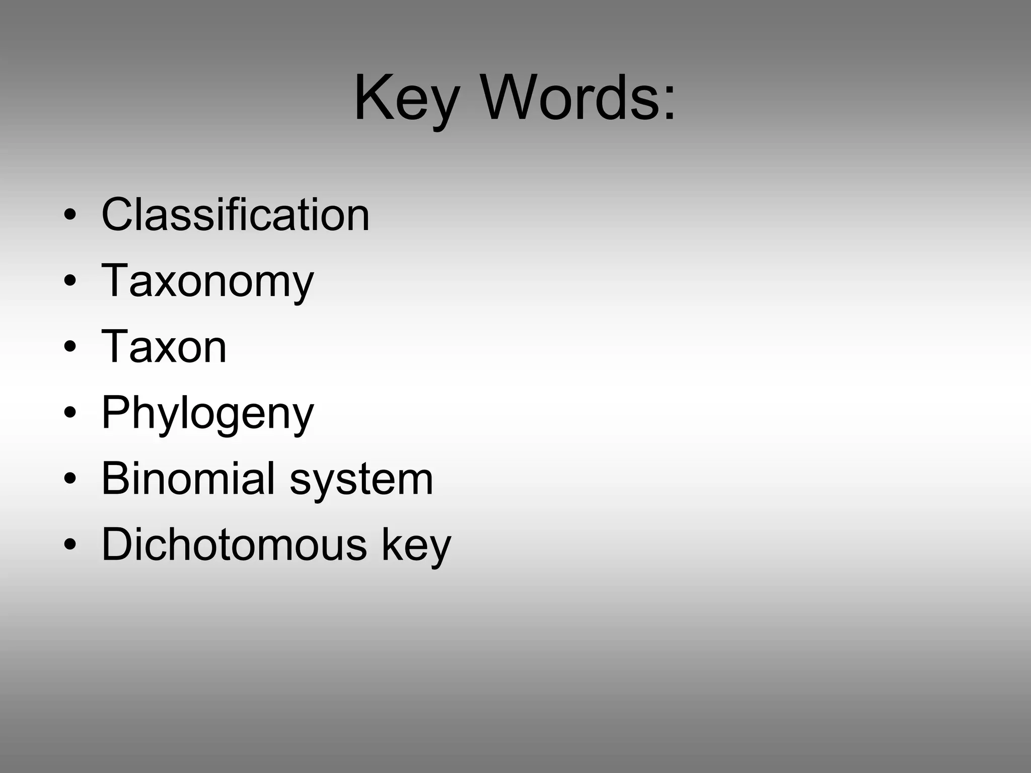 Binomial Classification of Animals and Taxonomy | PPT