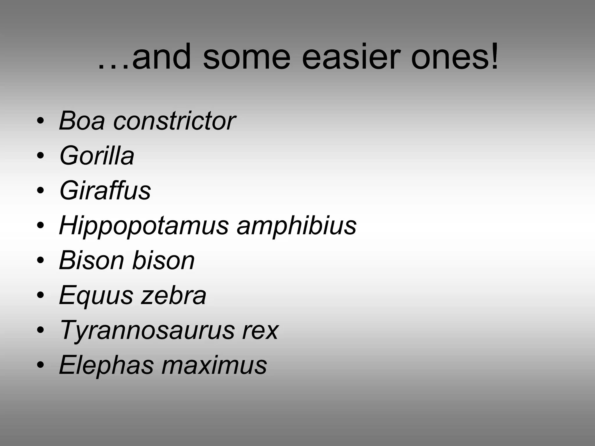 Binomial Classification of Animals and Taxonomy | PPT