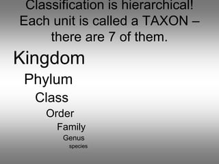 Binomial Classification of Animals and Taxonomy | PPT