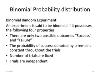 Binomial distribution | PPT
