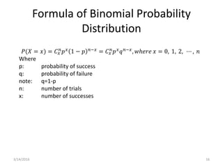 Binomial distribution | PPT