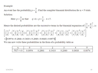 Binomial distribution | PPT