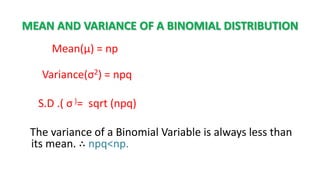 Binomial distribution | PPTX