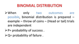 Binomial distribution | PPTX