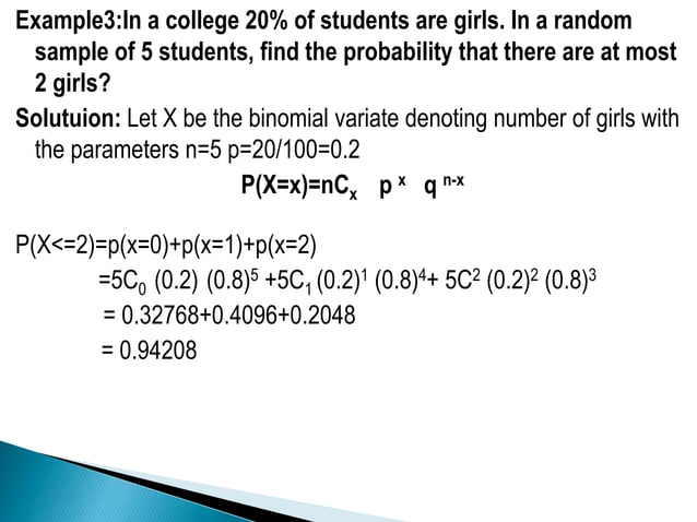 Binomial distribution | PPTX | Physics | Science