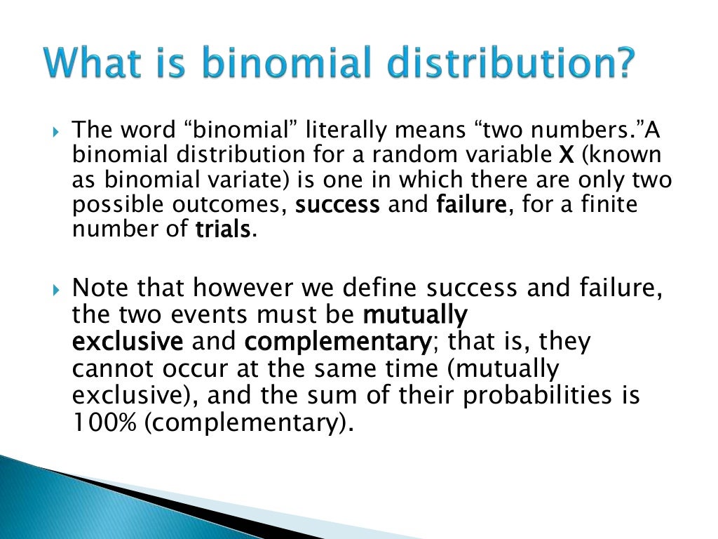 Binomial distribution