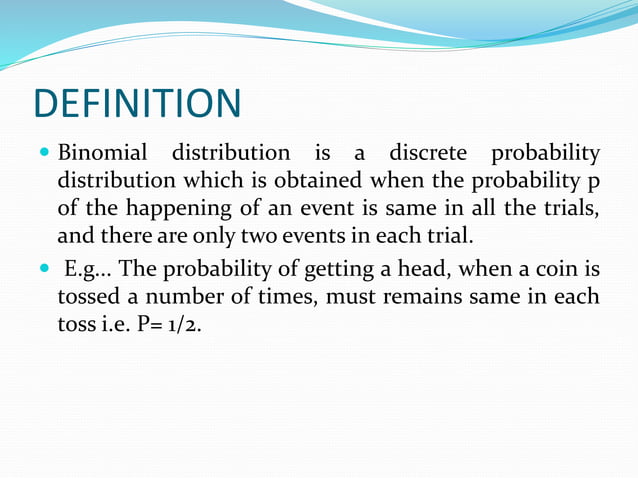Binomial distribution | PPTX | Physics | Science